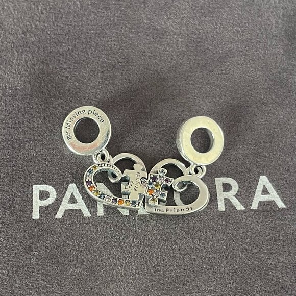 Pandora | Jewelry | Pandora Puzzle Piece Hearts Splittable Friendship ...